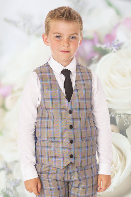 Boys Check Suits | Checked Wedding Suits | Charles Class