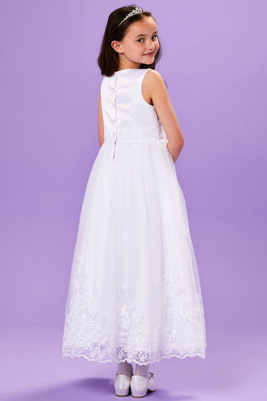 First Communion | White Embroidered Dress & Bolero - Lara & Anna