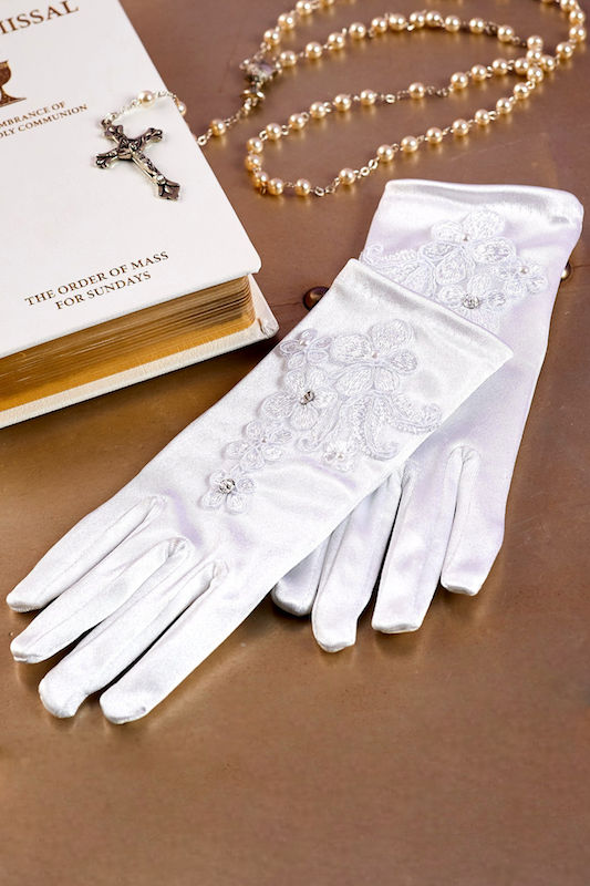 Girls First Communion Gloves | Gloves for Holy Communions