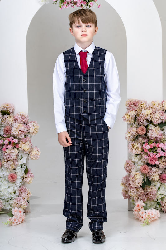 Boys Check Suits | Checked Wedding Suits | Charles Class