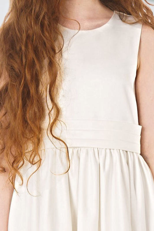 Girls Ivory Frilly Rose Dress | Flower Girl Dress | Charles Class