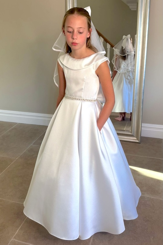 Constance Dress by Millie Grace | White Communion Dress | First Holy ...
