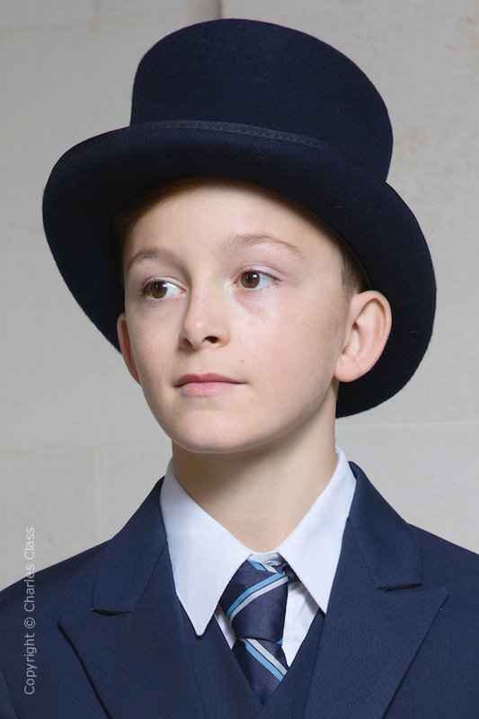 Navy Top Hat | Boys Top Hat | Wedding Top Hat