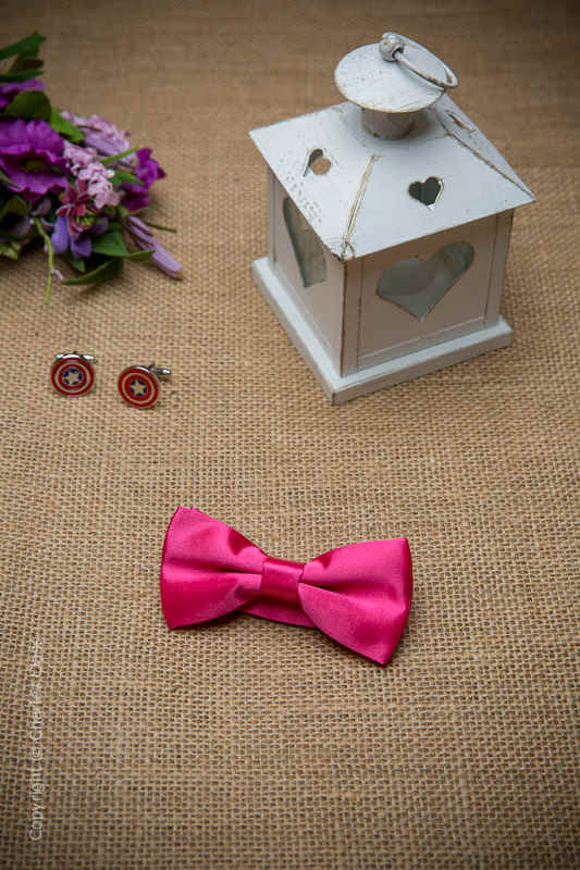 Boys Hot Pink Adjustable Dickie Bow | Children's Hot Pink Bow Tie