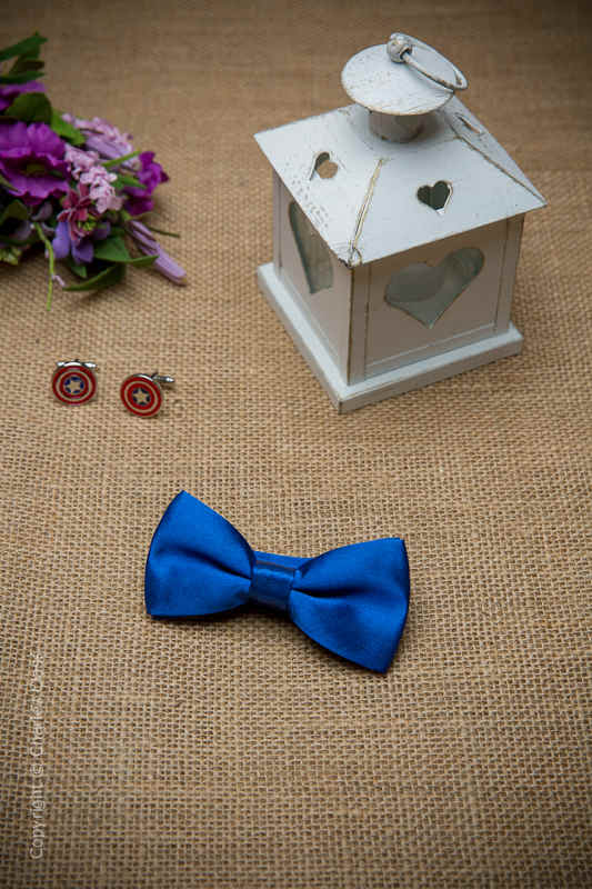 Boys Royal Blue Adjustable Dickie Bow | Children's Wedding Bow Tie