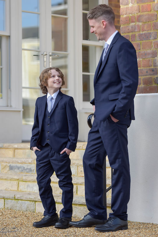 Matching Father & Son Navy Wedding Suit | Slim Fit Wedding Suit