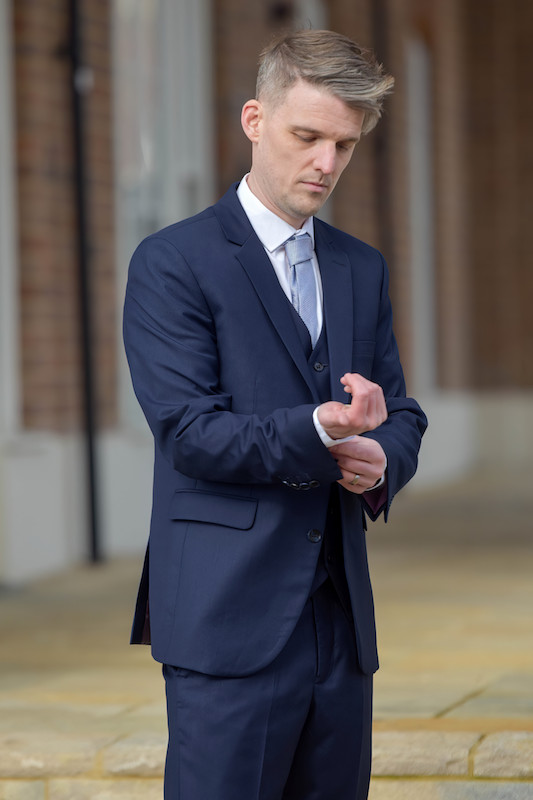 Men's Navy Slim Fit Jacket Suit | Three Piece Suit | Wedding Suit